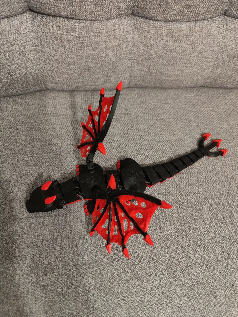 Articulated Hell Dragon with Wings - Free 3D Print Model - MakerWorld