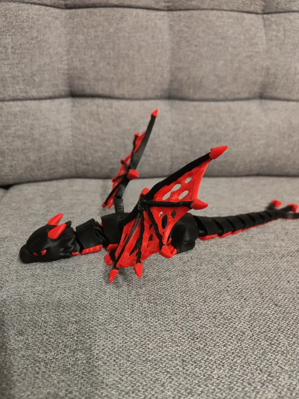 Articulated Hell Dragon with Wings - Free 3D Print Model - MakerWorld