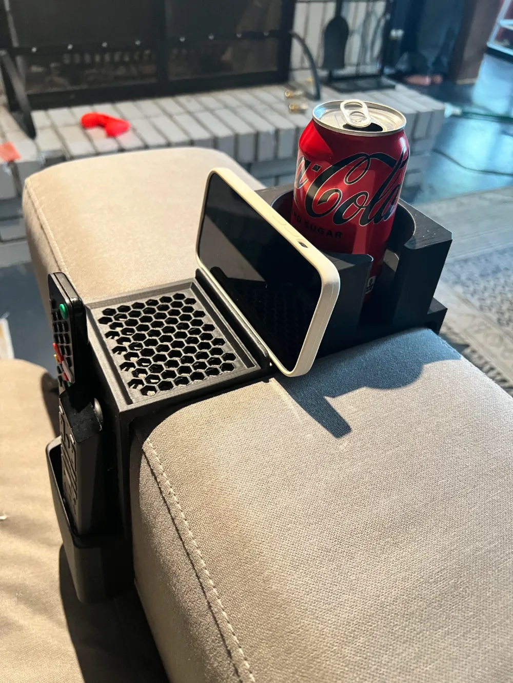 Medium + Large Couch Armrest Drink + Remote Holder - Free 3D Print ...