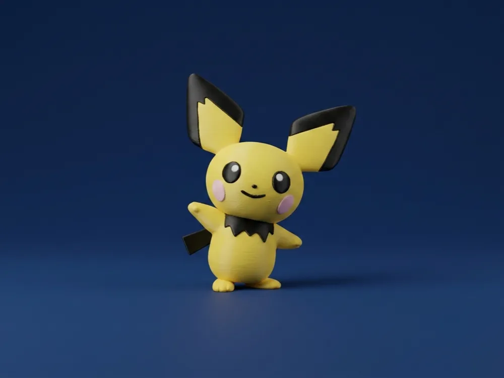 Pichu - Pokémon - Modelo de impresión 3D gratuito - MakerWorld