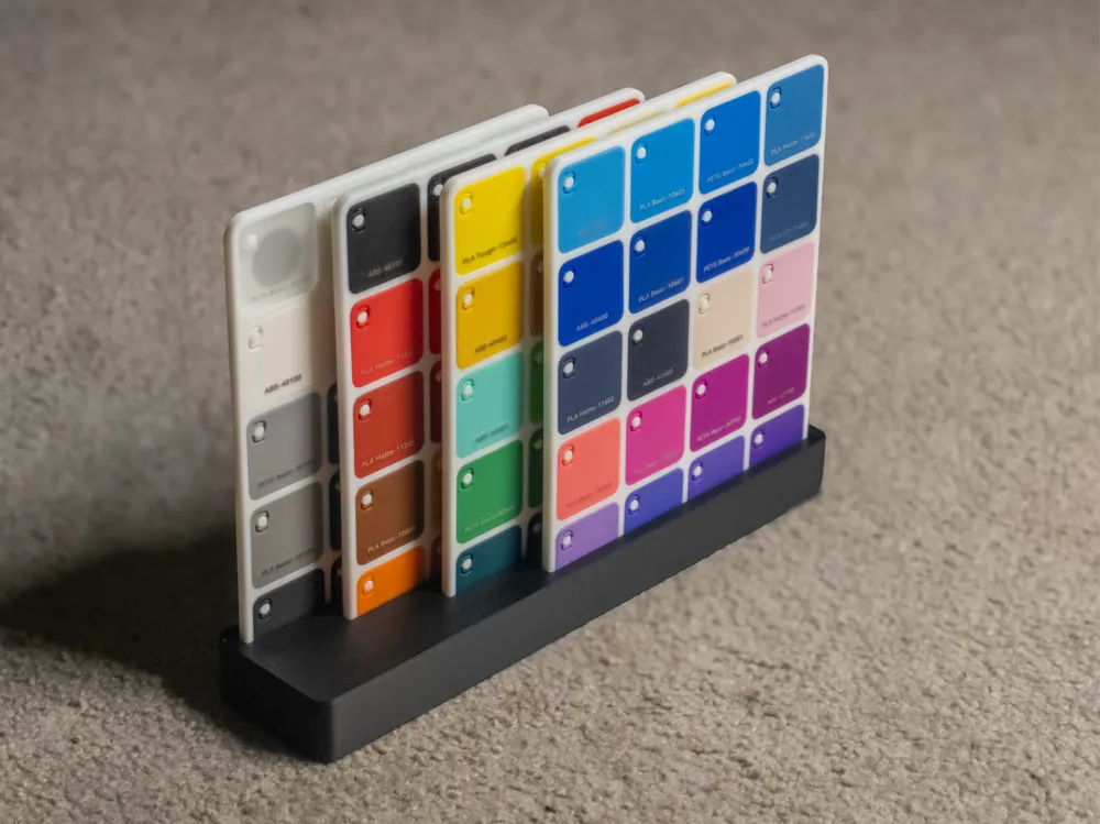 Holder for Bambu Lab swatch display boards by Adam MakerWorld: Download ...