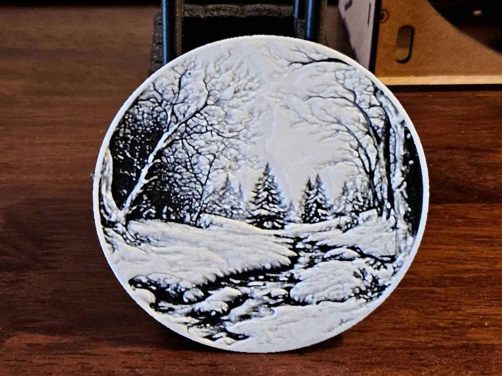 Winter Stream Coaster by Yandalf - MakerWorld