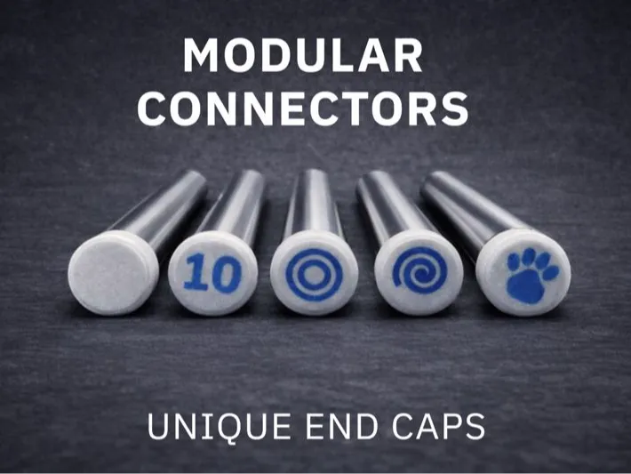 Anpassbare Endkappen – Text & Symbole – Kostenloses 3D-Druckmodell ...