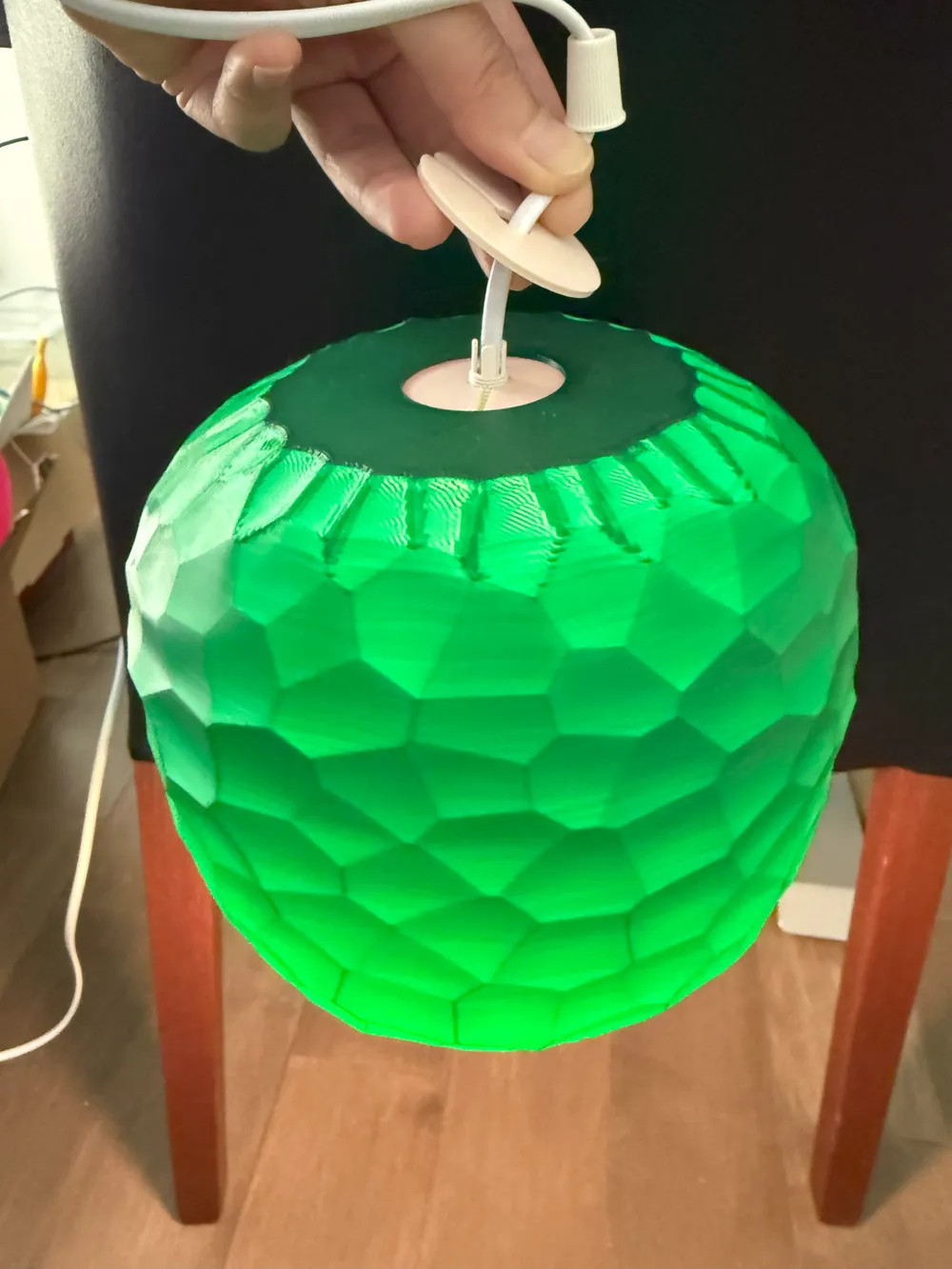 Chandelier and pendant light lamp shade holder - Free 3D Print Model ...