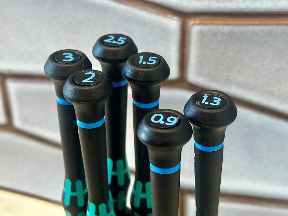 Wera Mini Screwdriver Labels by maxman - MakerWorld