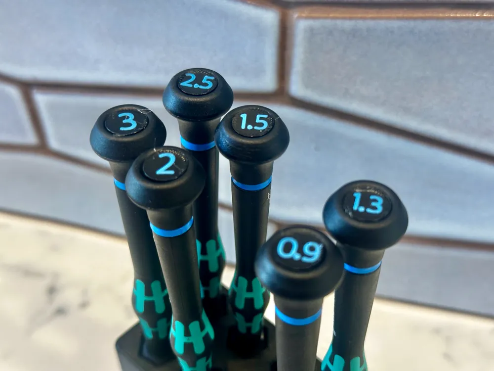 Wera Mini Screwdriver Labels by maxman - MakerWorld