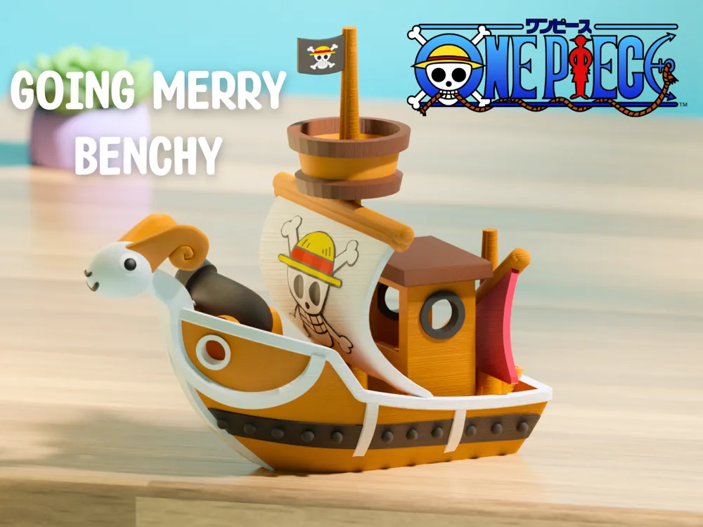 Going Merry One Piece Benchy by frekkodesigns MakerWorld: Download Free ...
