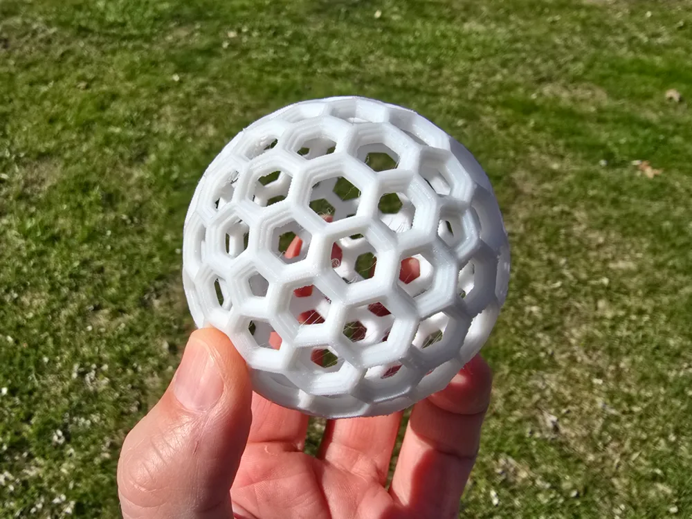 TPU Baseball - Hexagon mesh ball by Phalanx MakerWorld: Download Free ...