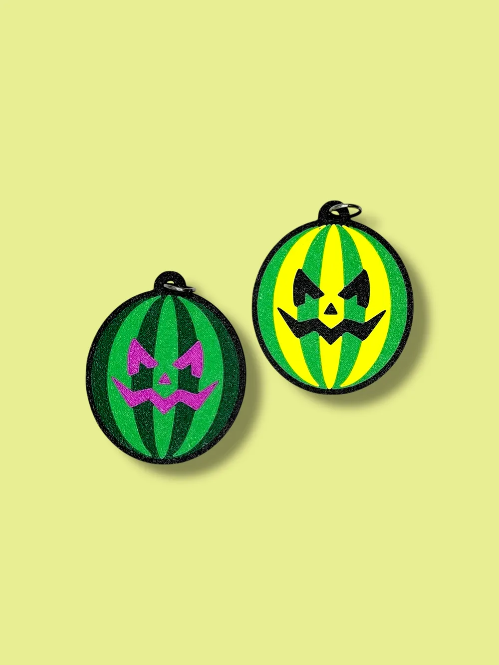 Summerween Halloween Watermelon Pumpkin Keychain by Manic 3D Prints ...