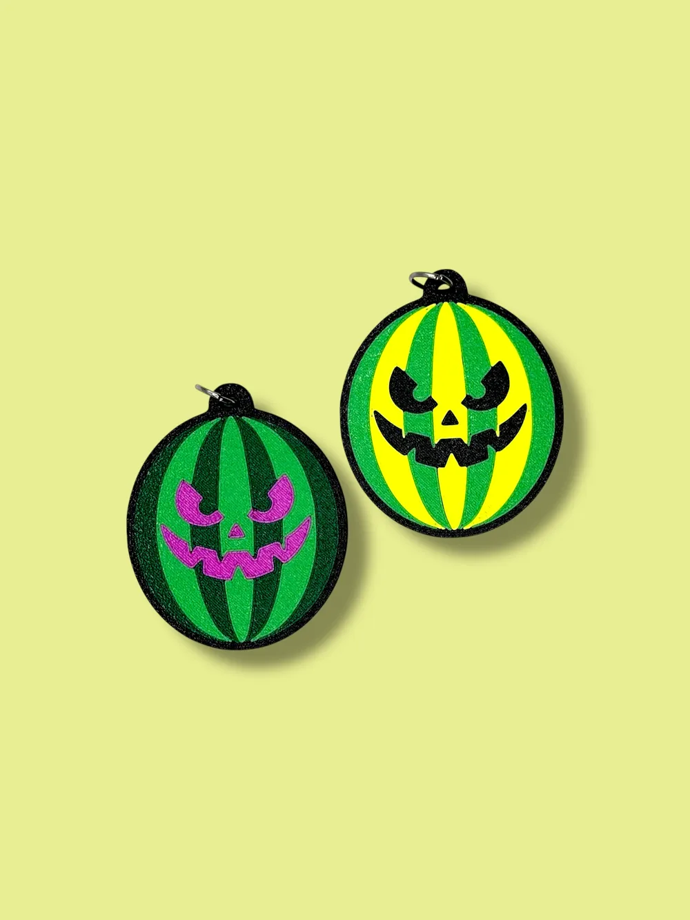 Summerween Halloween Watermelon Pumpkin Keychain by Manic 3D Prints ...
