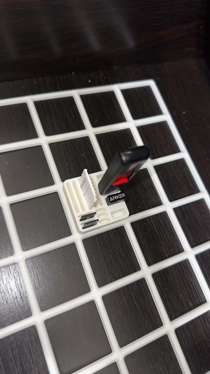 Gridfinity Bin 1x1 USB and SD Holder by tej - MakerWorld