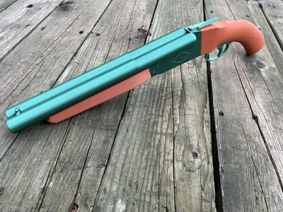 Double Barrel Sawed Off Shotgun Prop - Free 3D Print Model - MakerWorld