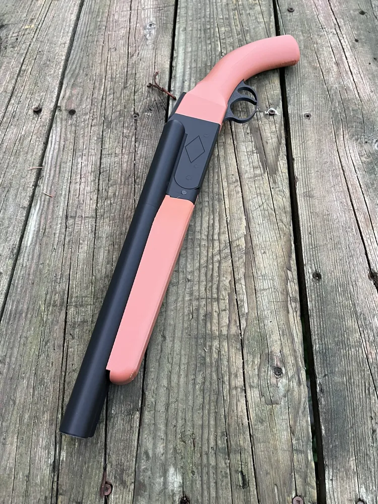 Double Barrel Sawed Off Shotgun Prop - Free 3D Print Model - MakerWorld