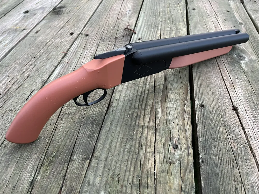 Double Barrel Sawed Off Shotgun Prop - Free 3D Print Model - MakerWorld