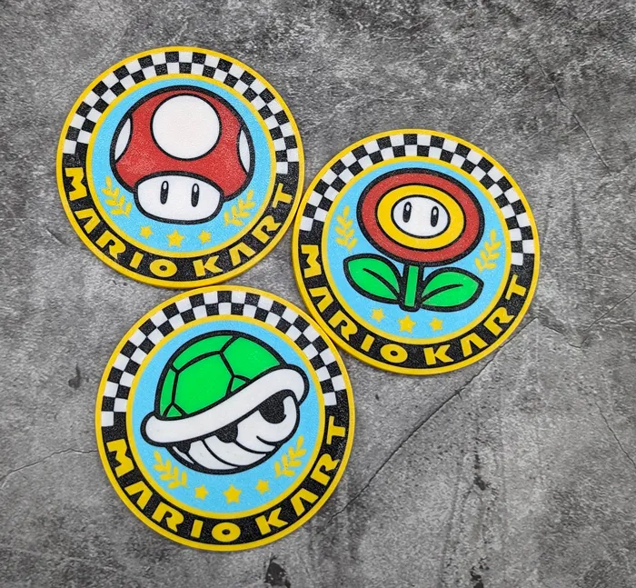 Mario Kart Coasters incl. Holder - 2 AMS Version by angry-p1p - MakerWorld