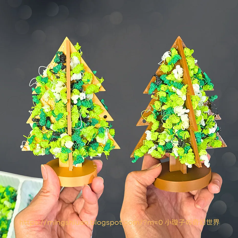 Christmas Tree -Decorations after Cleaned Filament - Free 3D Print ...
