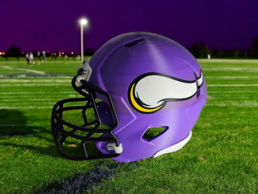 Minnesota Vikings Football Helmet - Free 3D Print Model - MakerWorld