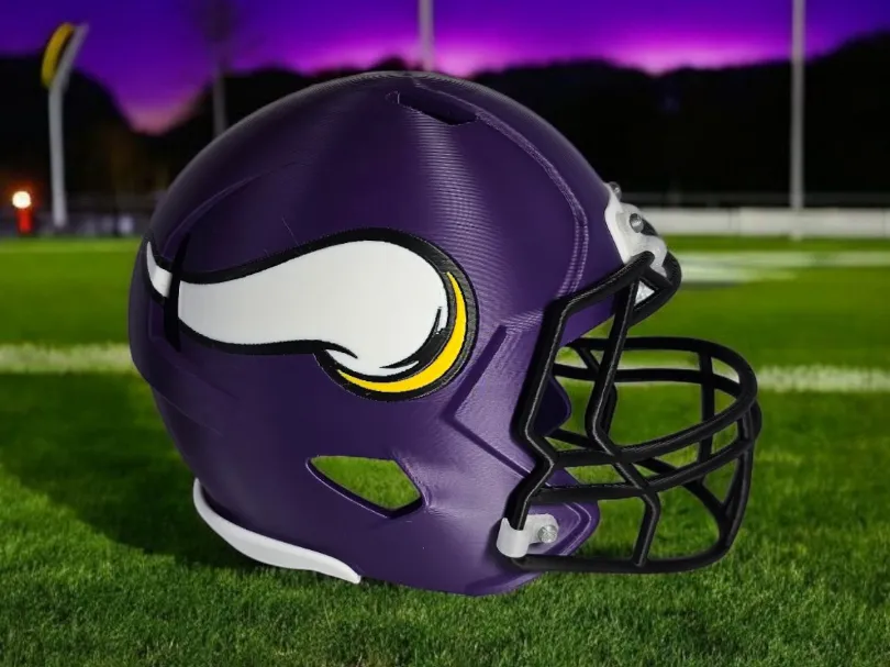 Minnesota Vikings Football Helmet - Free 3D Print Model - MakerWorld