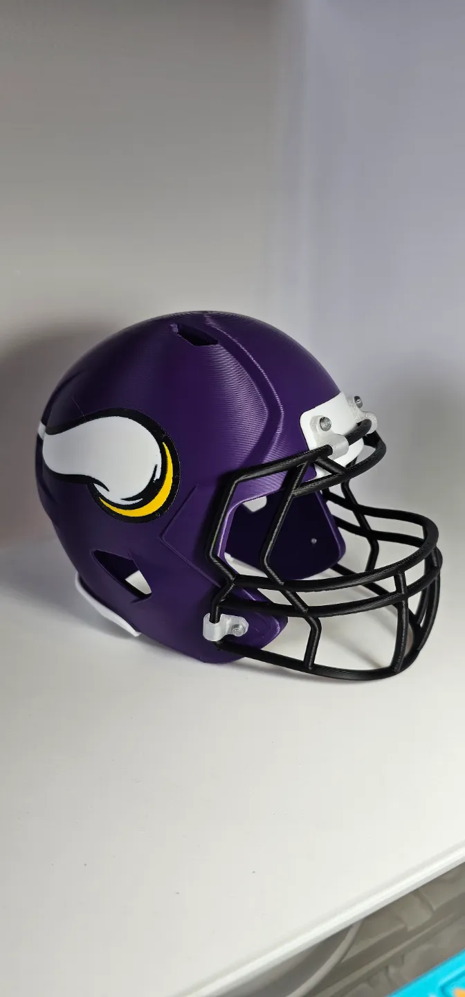 Minnesota Vikings Football Helmet - Free 3D Print Model - MakerWorld