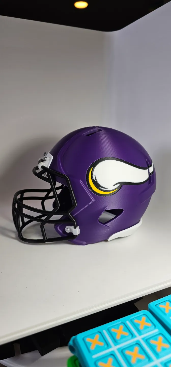 Minnesota Vikings Football Helmet - Free 3D Print Model - MakerWorld