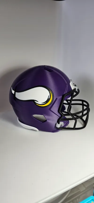 Minnesota Vikings Football Helmet by animuL67 MakerWorld: Download Free ...