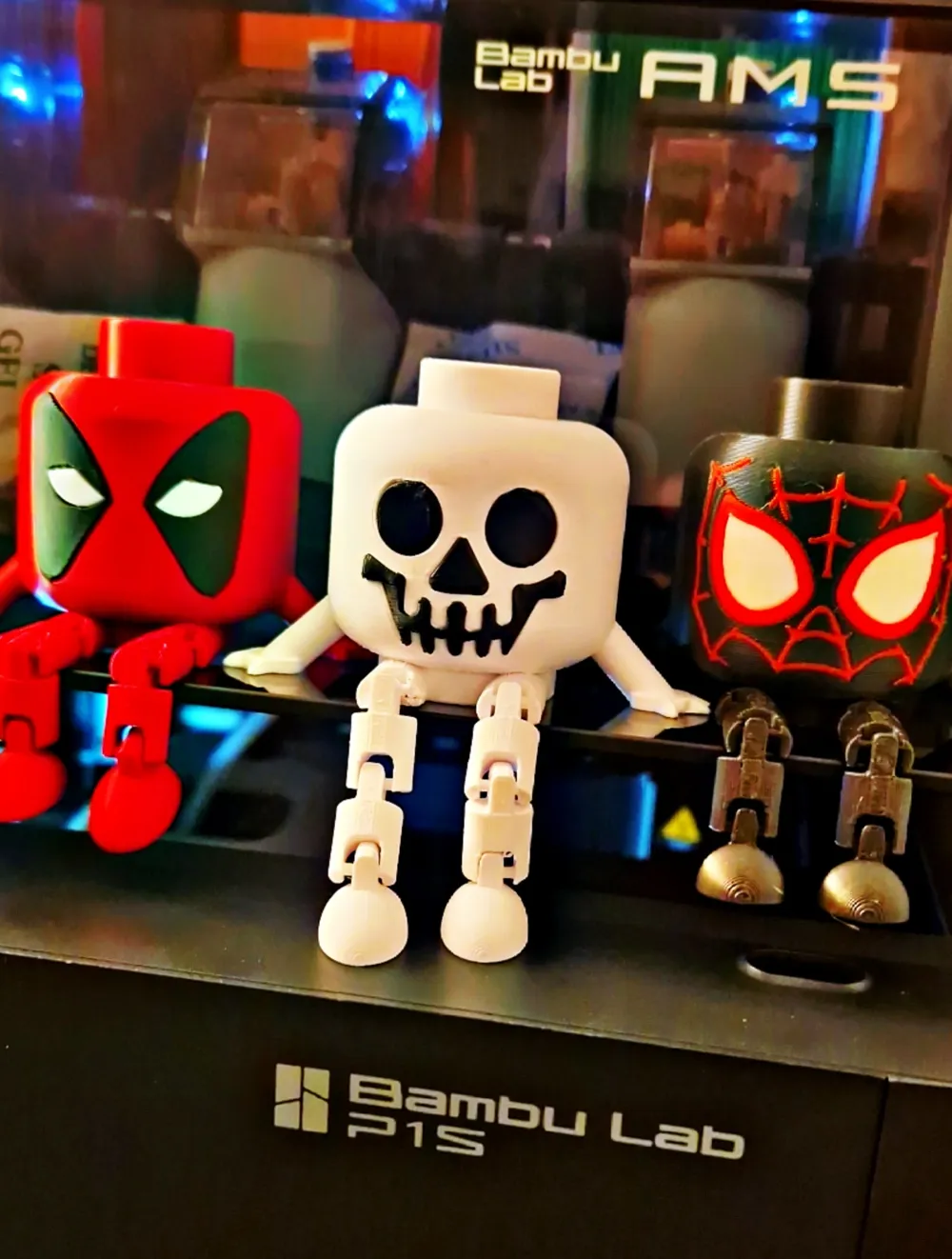 Articulated Brick Head Buddy (Skeleton Edition) by SA3D Designs ...