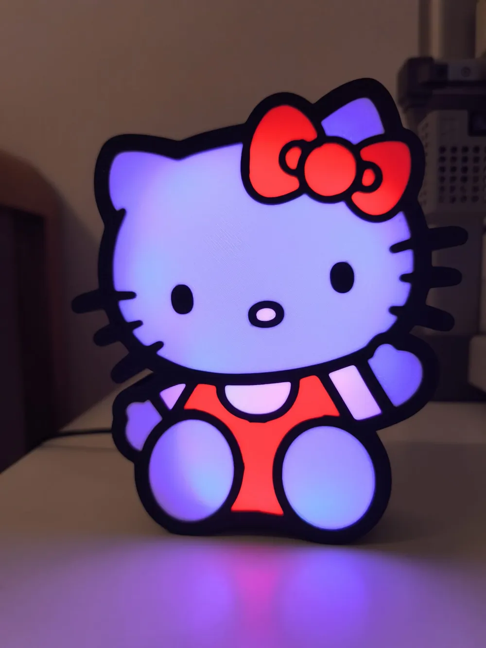 Hello Kitty light box Sanrio - Free 3D Print Model - MakerWorld