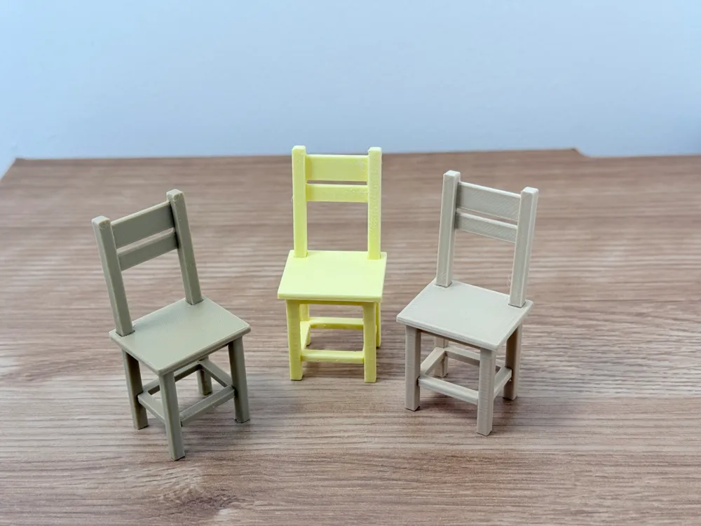 Vintage Wooden Dollhouse Chair – Scale Model - Free 3D Print Model ...