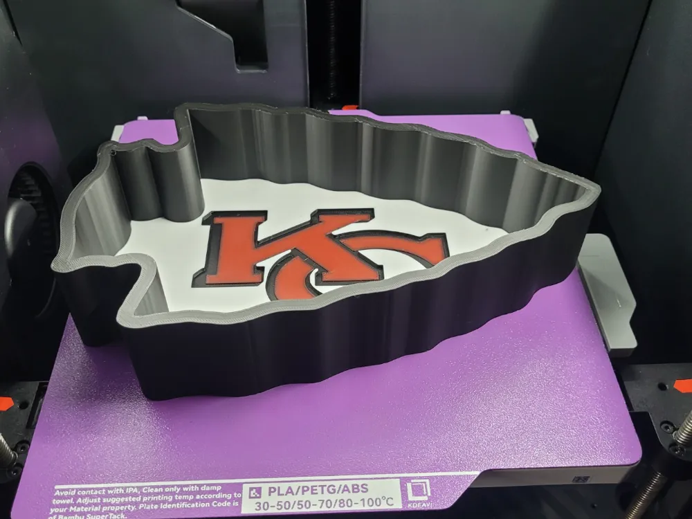 KC Chiefs Bowl - Free 3D Print Model - MakerWorld
