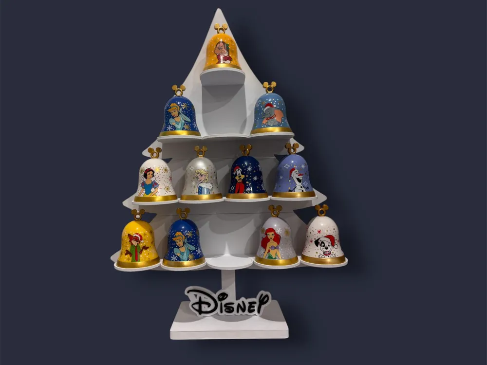 Conad 2025 Disney Bells tree display stand - Free 3D Print Model ...