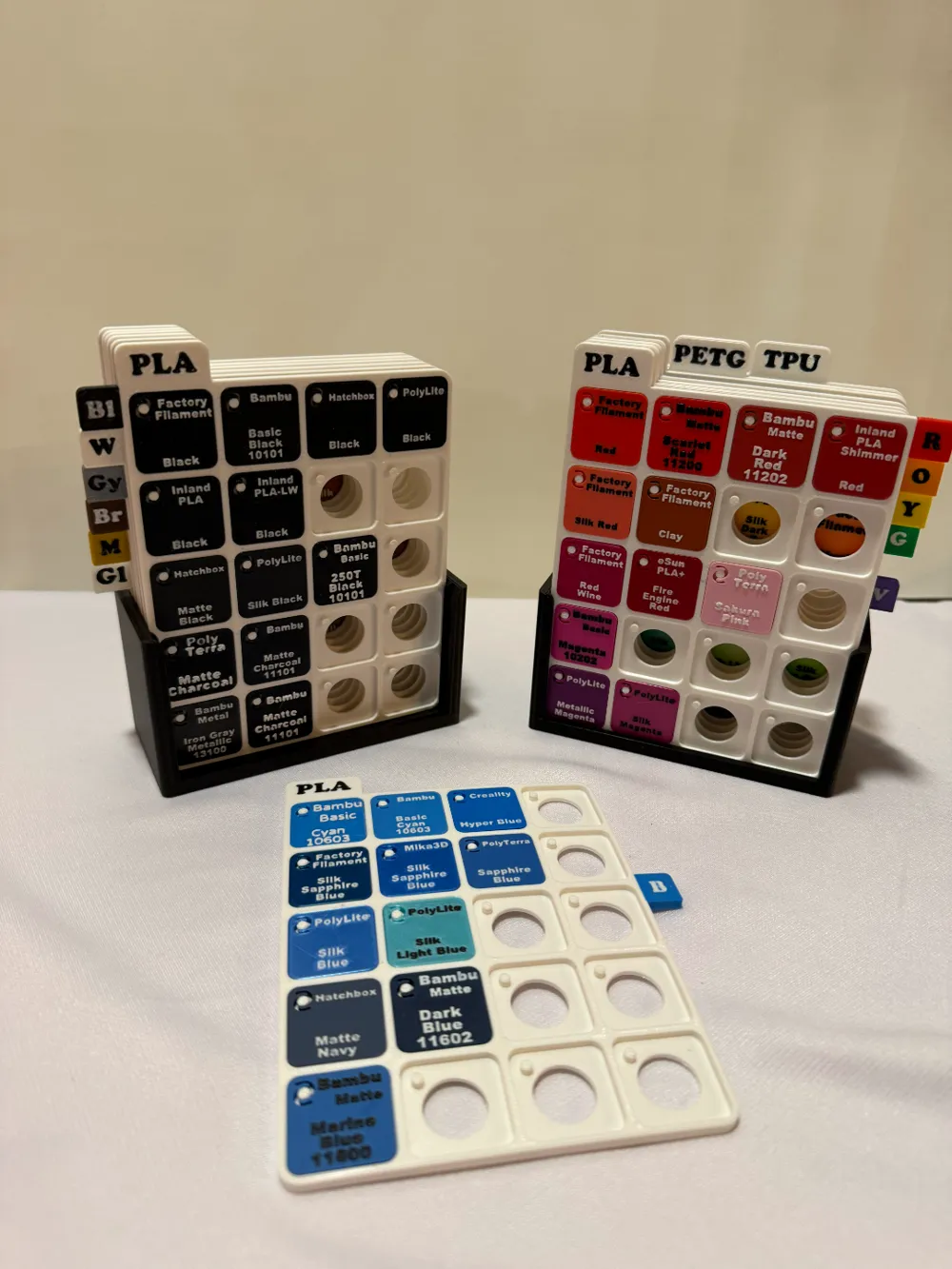 Color Tabbed Swatch Display Boards - Free 3D Print Model - MakerWorld