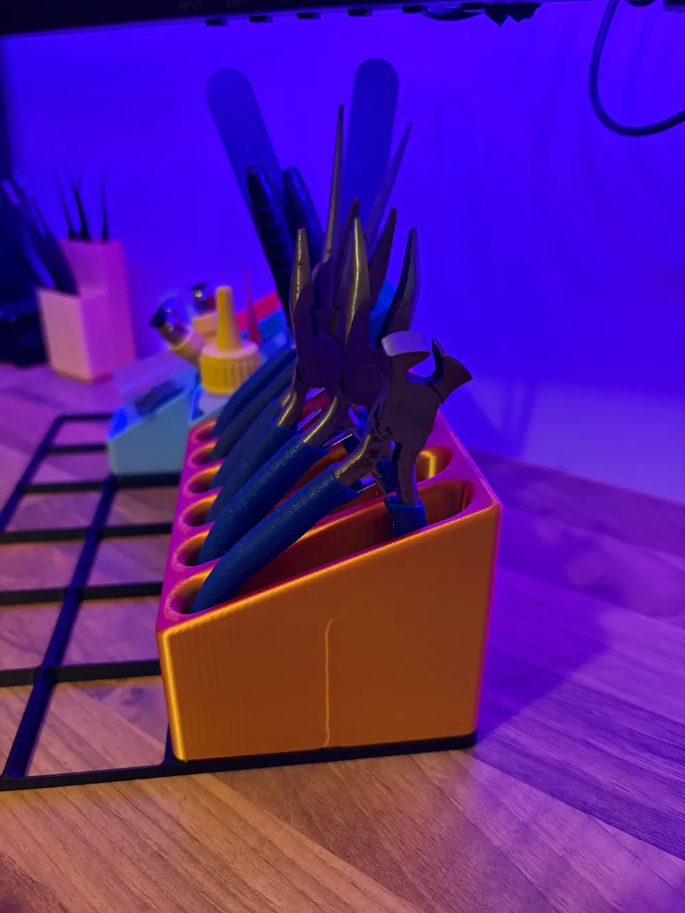 Gridfinity Vertical Mini Plier Holder x 6 by brillious MakerWorld: Download Free 3D Models