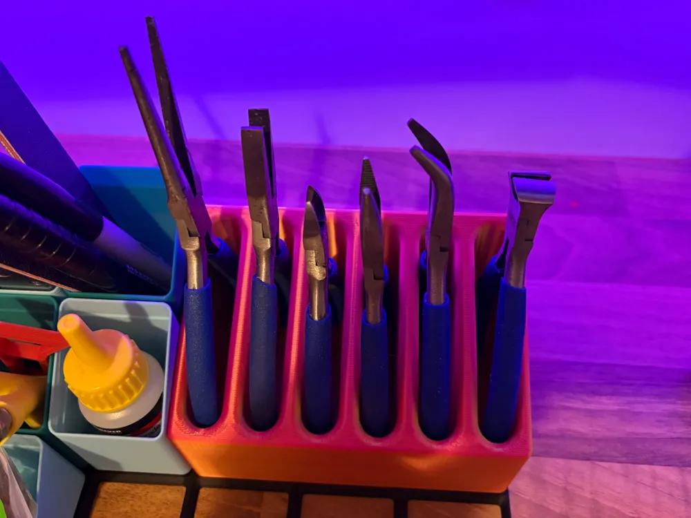 Gridfinity Vertical Mini Plier Holder x 6 by brillious MakerWorld: Download Free 3D Models