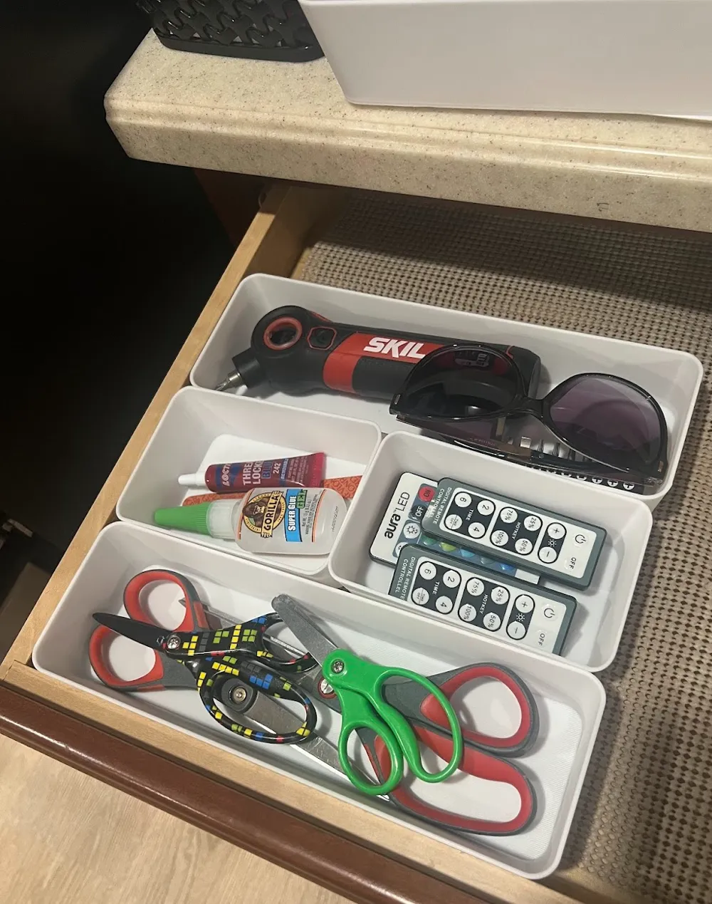 Shallow Desk Junk Drawer Organizer Storage Tray's - Free 3D Print Model ...