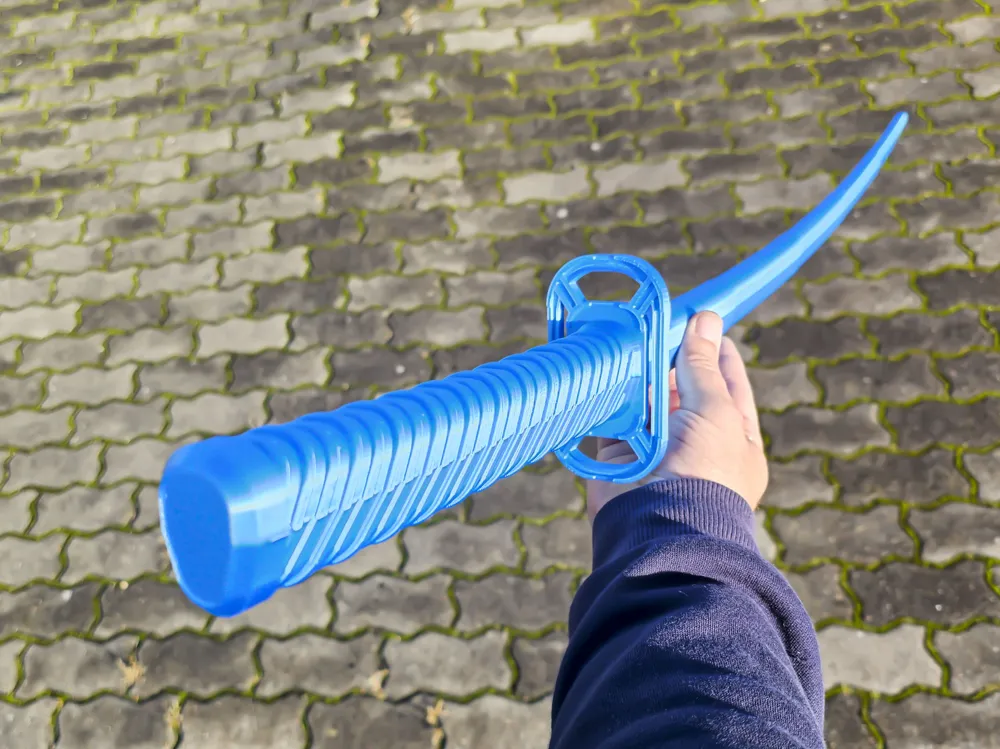 Double-Handed Katana (112 cm, Extendable Blade) - Free 3D Print Model ...