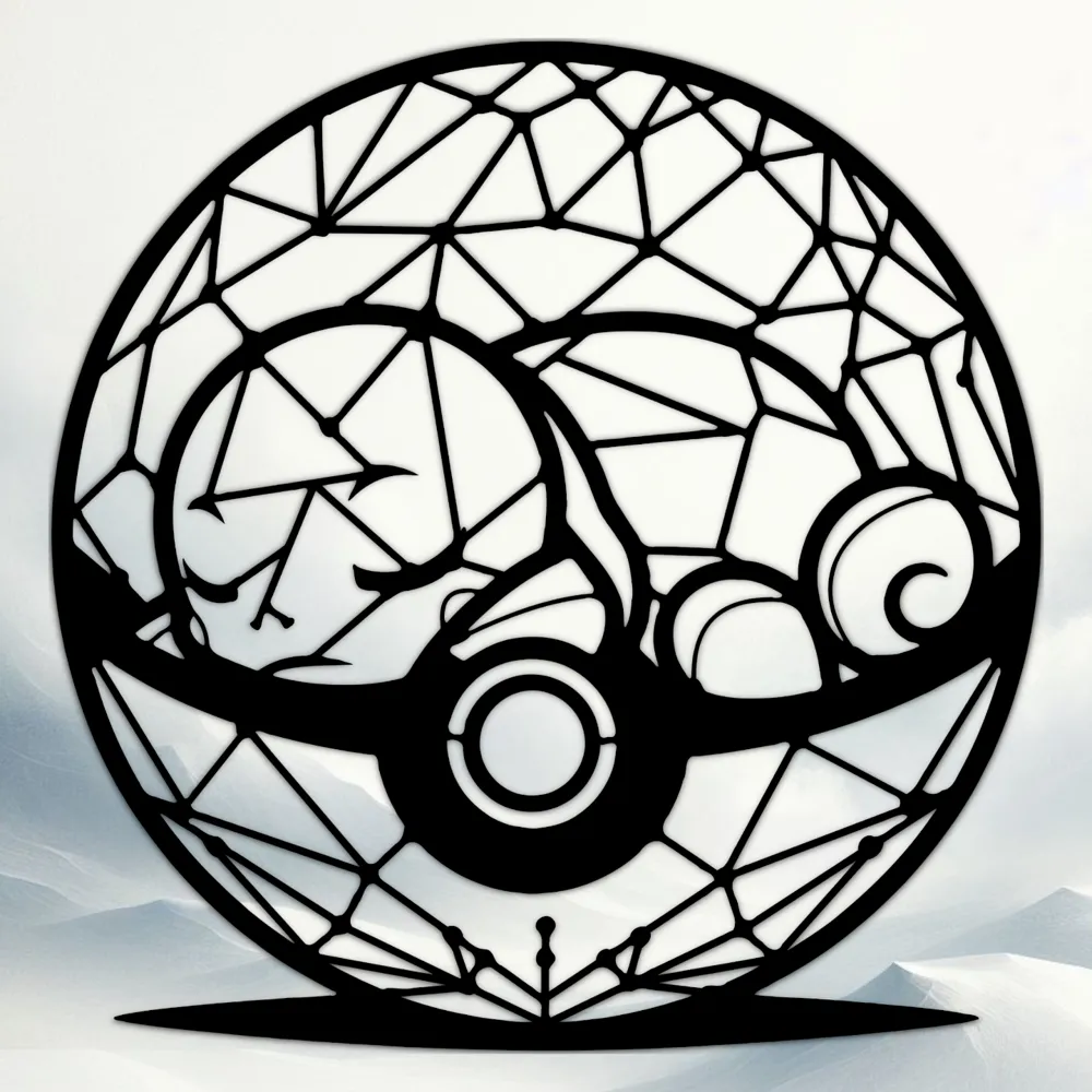 Squirtle pokeball by The Line Art Girl