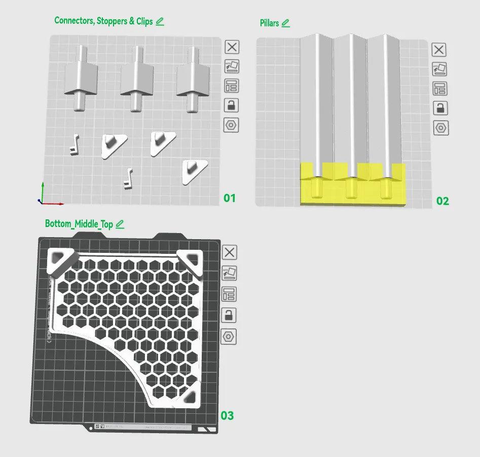 Bathtub Shower Corner Shelf (Modular) - Free 3D Print Model - MakerWorld