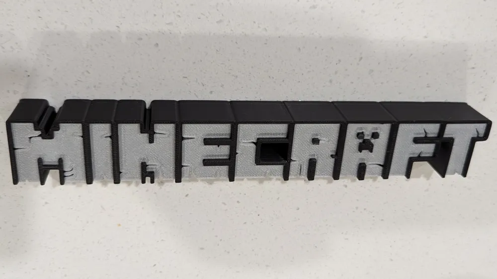 Minecraft Logo - Free 3D Print Model - MakerWorld
