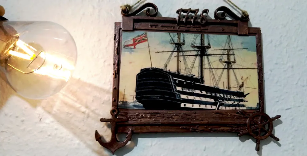 Historic old ship picture frame V1 by sinancisco3dMakerWorld: Download ...