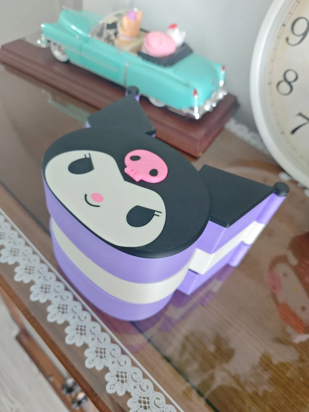 Halloween Kuromi Cartoon Storage Box Rotatable Three-Layer Storage Box ...