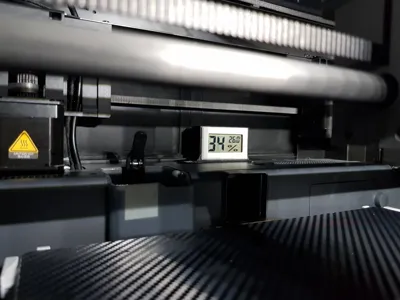 Humidity/Temperature gauge holder for Bambu Lab X1C/P1P - New, improved ...