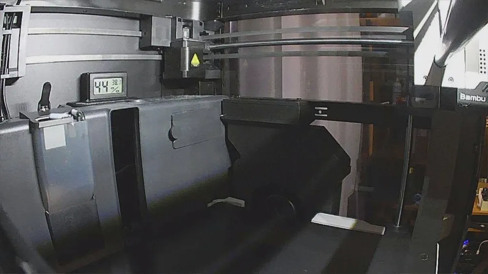 Humidity/Temperature gauge holder for Bambu Lab X1C/P1P - New, improved ...