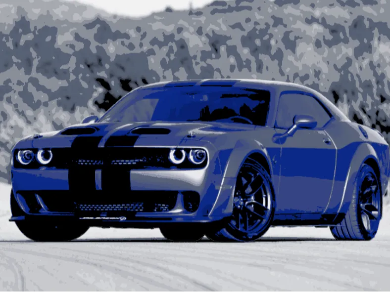 Dodge Challenger HueForge - Free 3D Print Model - MakerWorld