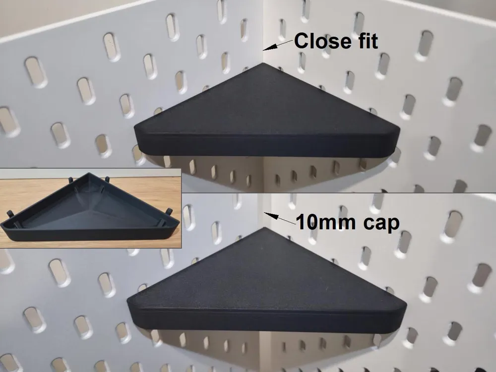 Ikea Skadis corner shelf - Free 3D Print Model - MakerWorld