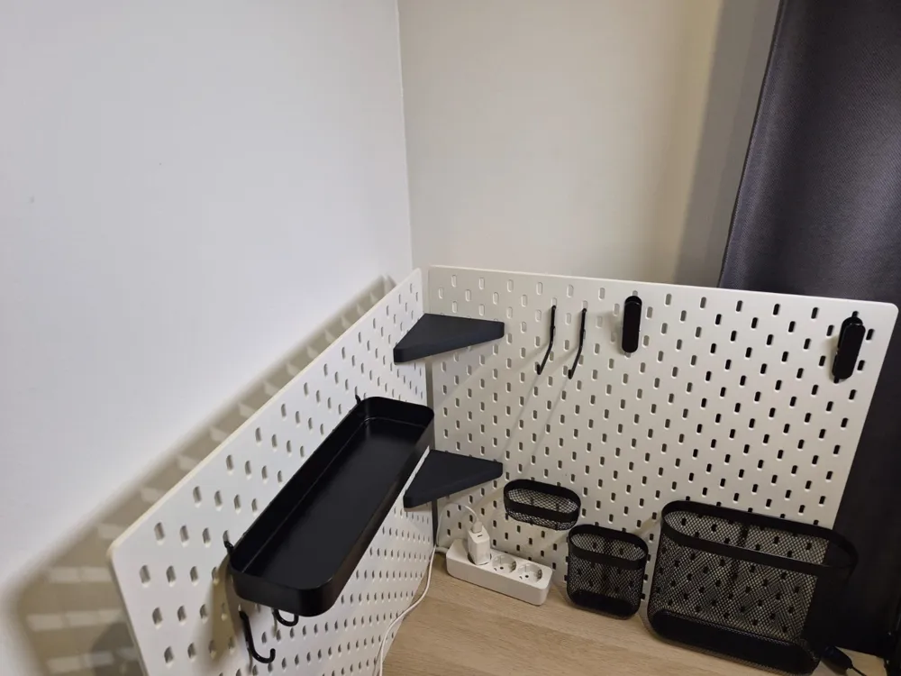 Ikea Skadis corner shelf - Free 3D Print Model - MakerWorld
