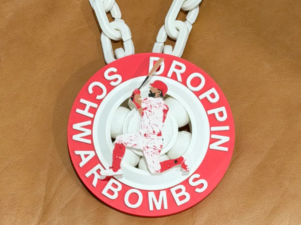 Kyle Schwarber Spinner Chain by jckrenrut MakerWorld: Download Free 3D ...