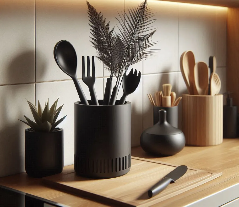 Modern Stylish Utensil Holder by Deltaprints - MakerWorld