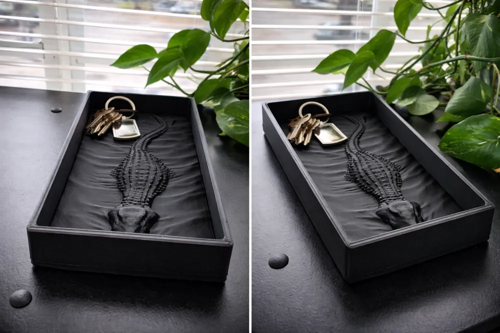 Alligator-Auffangschale – Kostenloses 3D-Druckmodell – MakerWorld