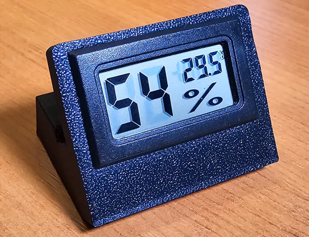 Hygrometer Stand - 1 AAA battery Remixed by josef.wastl - MakerWorld