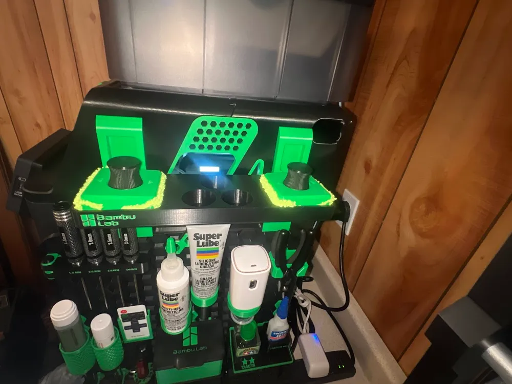 Build Plate Cleaning Station AMS Riser V2 by Miter MakerWorld: Download ...